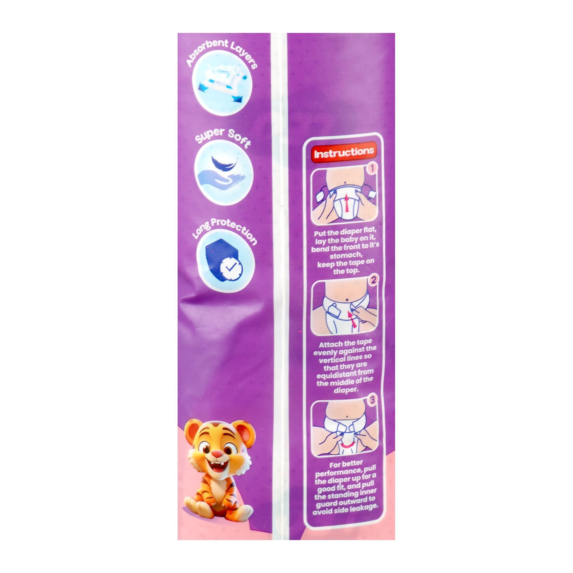 Leo Baby Diaper, XXL, 6, 17+ KG, 50-Pack