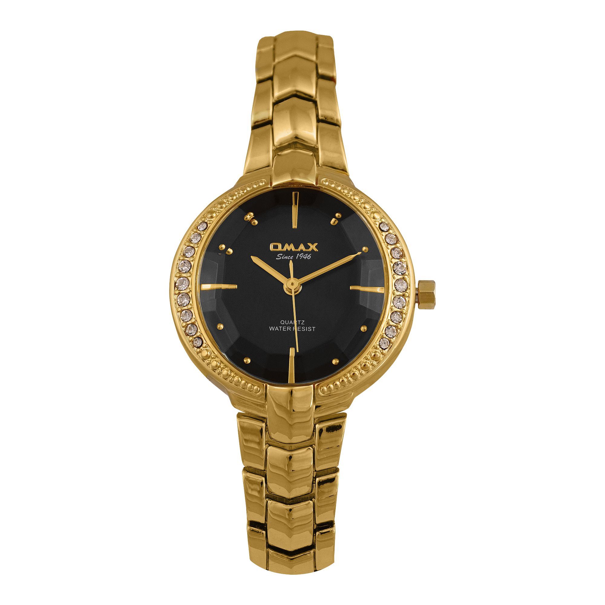 Buy Omax Women's Water Resistant Chronograph Chain Watch, 00JEC046Q002 ...