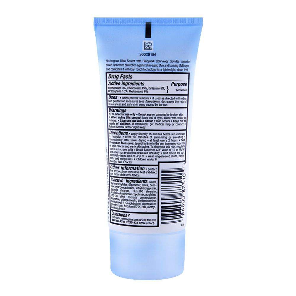 Order Neutrogena Ultra Sheer Dry-Touch Sunscreen, SPF 100+, 88ml Online ...