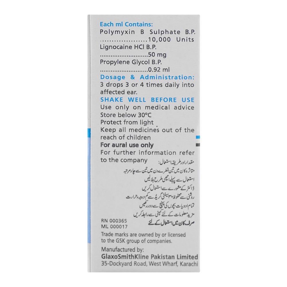 Buy GSK Lidosporin Ear Drop, 5ml Online at Best Price in Pakistan ...