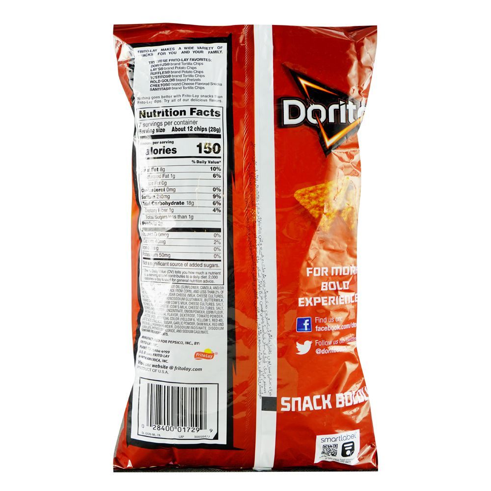 Buy Doritos Nacho Cheese Snacks, 198.4g Online at Best Price in ...