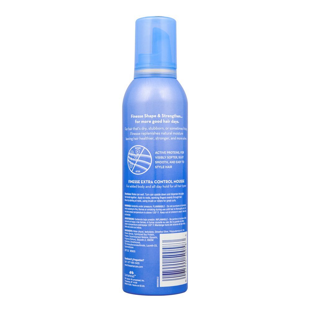 Order Finesse Shape + Strengthen Extra Control Hair Hair Mousse, 198g ...