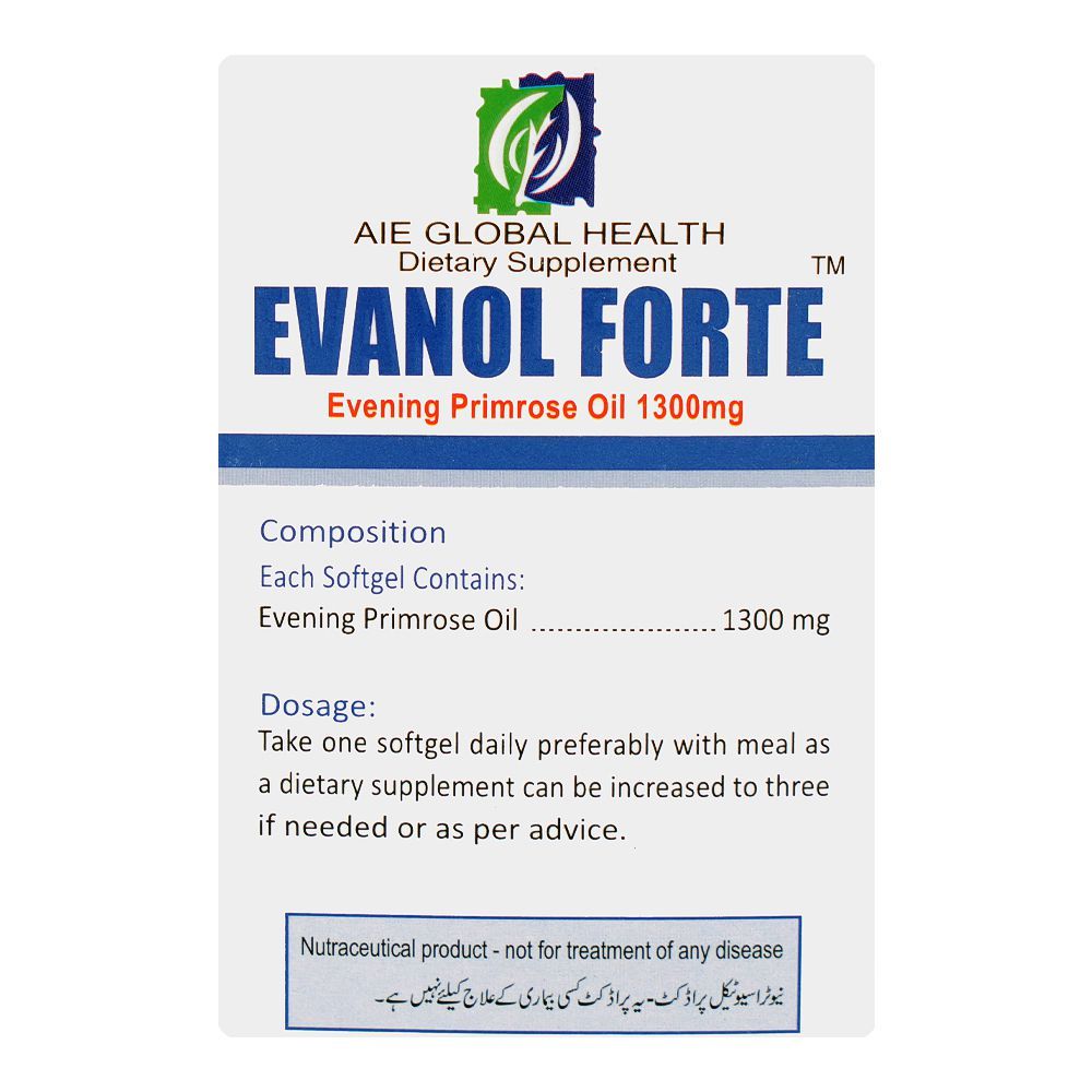 Evanol Forte Capsules Dietary Supplement, Bottle (30 Softgels)