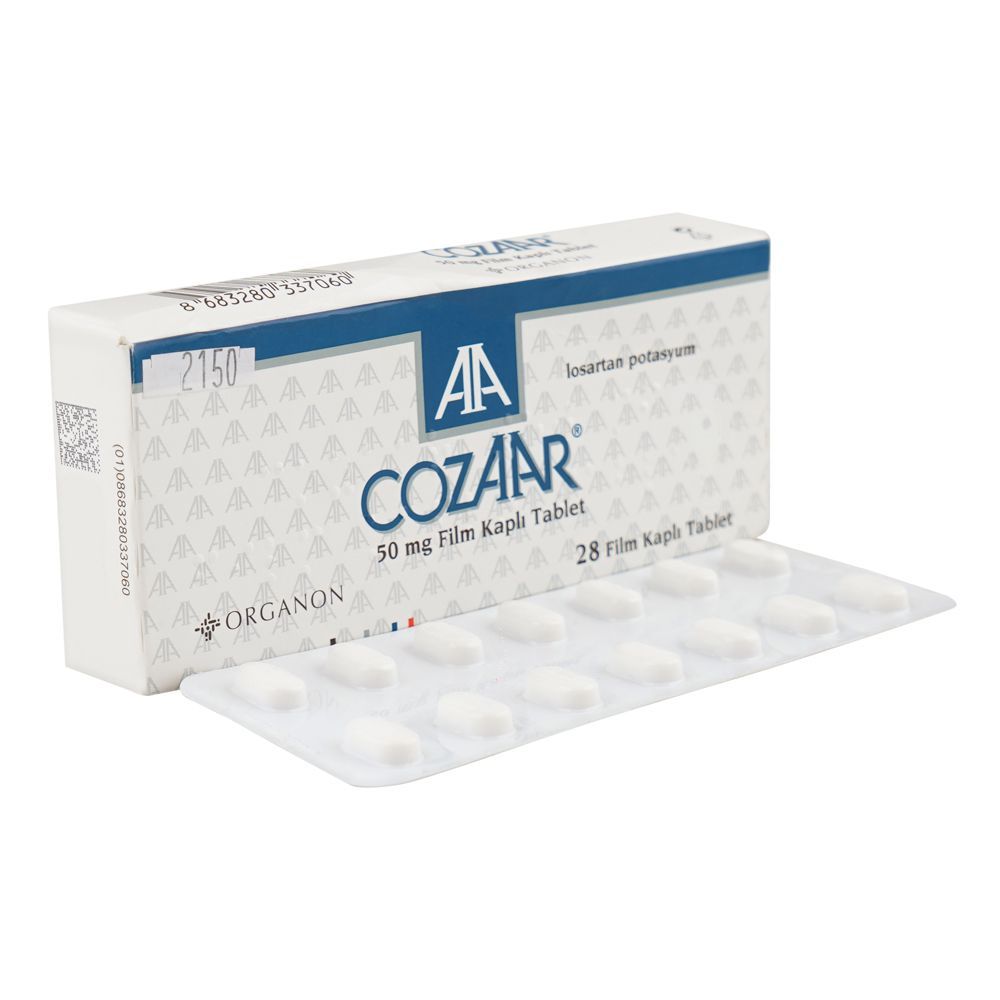 Organon Pharma Cozaar Tablet, 50mg, 28-Pack