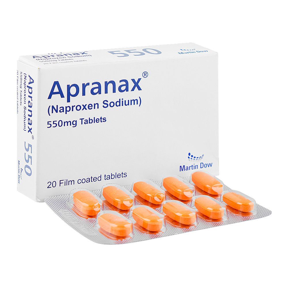 Apranax Tablets 550mg, Strip (10 Tablets)