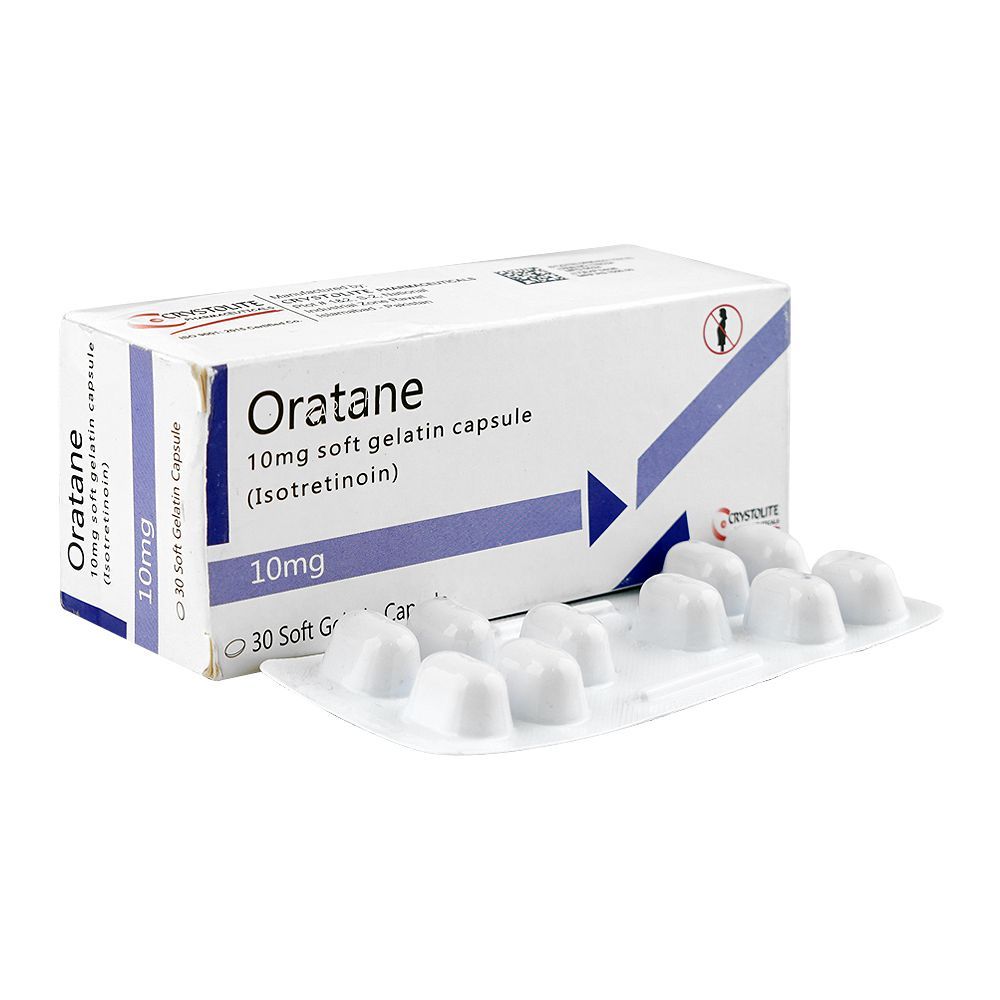 Crystolite Pharmaceuticals Oratane Capsule, 10mg, 30-Pack