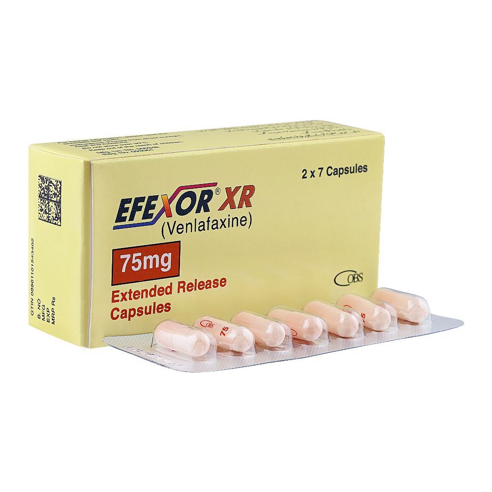 OBS Pharmaceuticals Efexor Xr Capsule, 75mg, 14-Pack