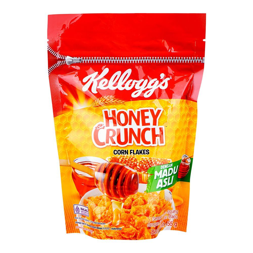 Buy Kellogg's Honey Crunch Corn Flakes Cold Cereal With Sumber Vitamins ...