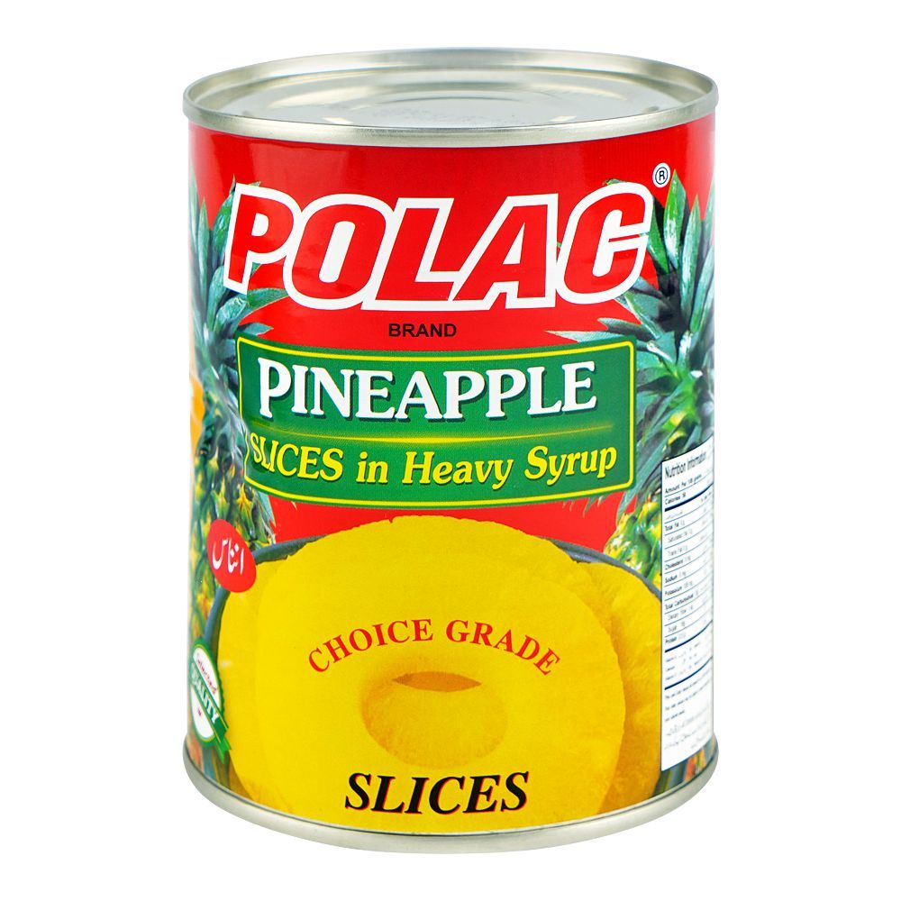 Polac Pineapple Slices In Heavy Syrup, 565g