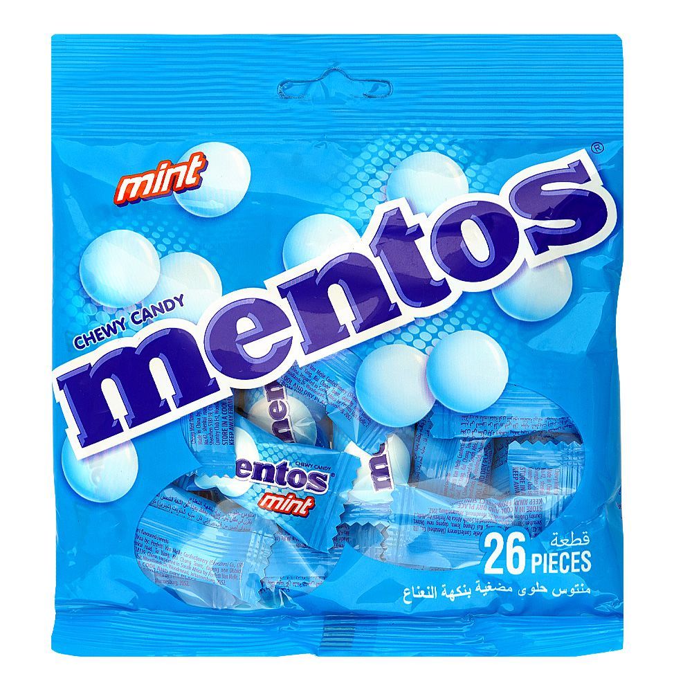 Mentos Mint Chewy Candy, 70.2g Pouch
