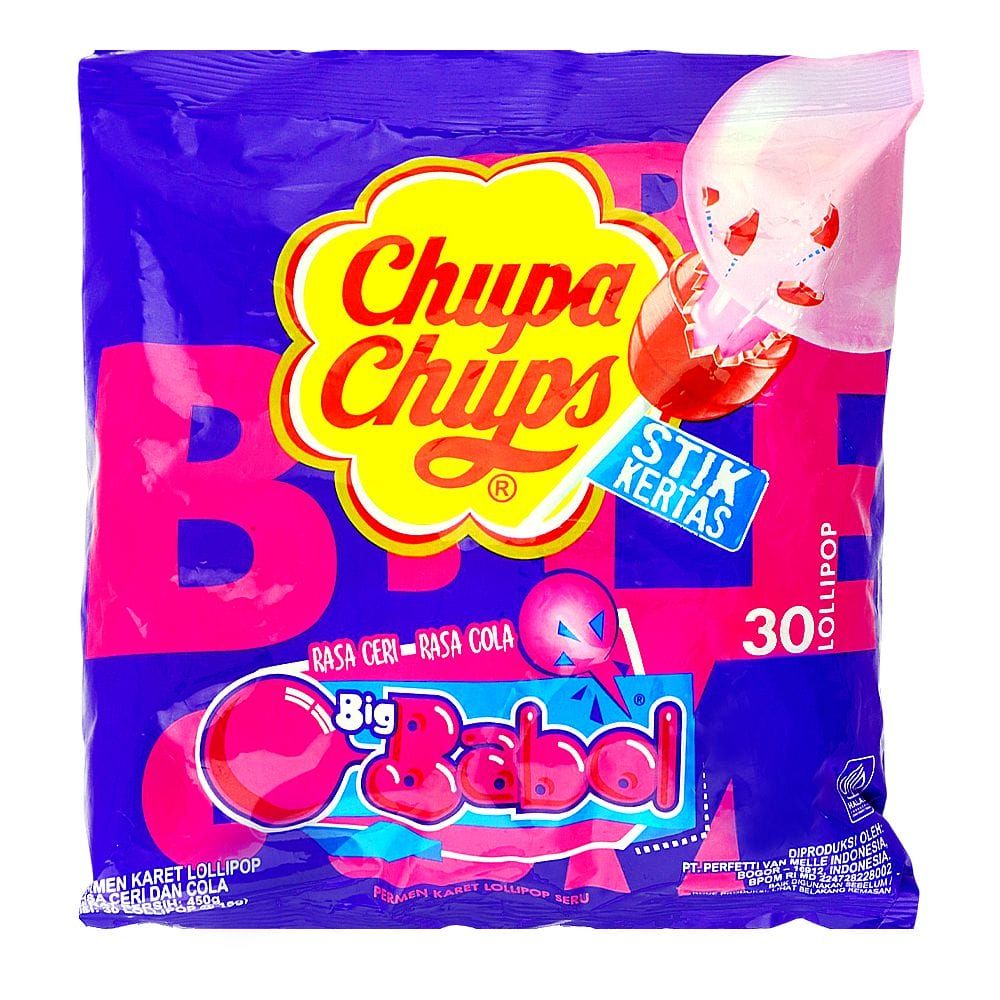 Chupa Chups Big Babool Lollipop, 30-Pack, 450g