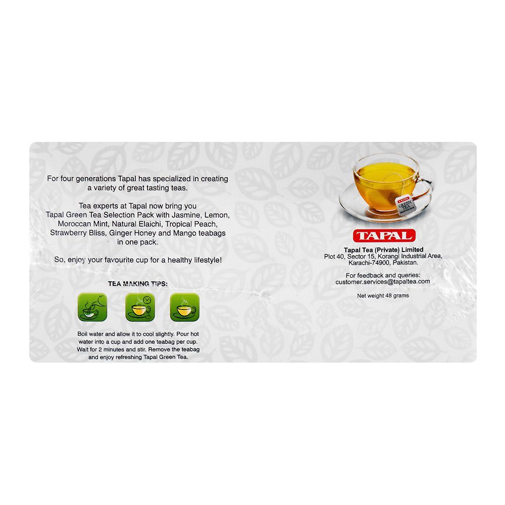 Tapal Green Tea Selection Pack, 32 Flavoured Green Tea Bags