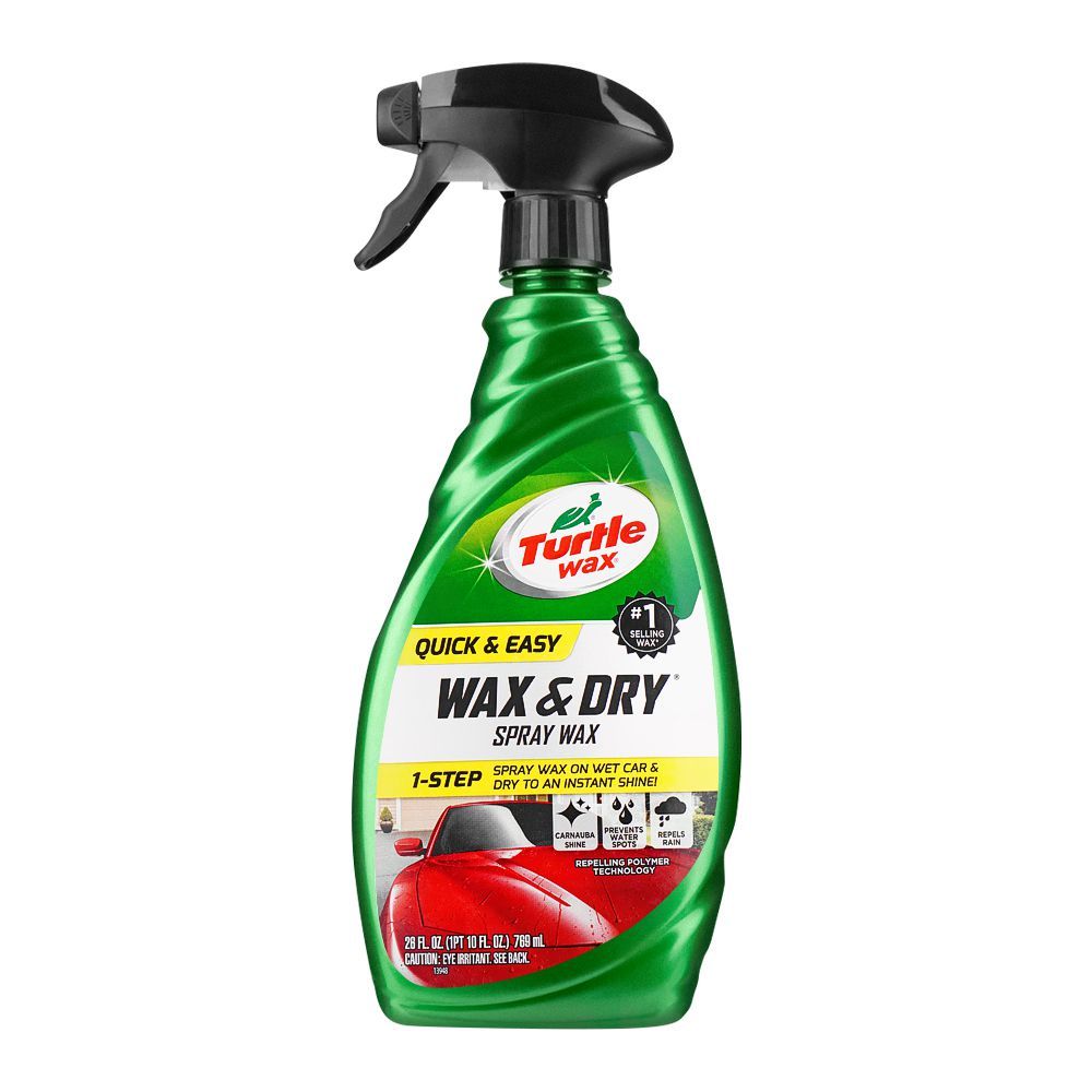 Order Turtle Wax 1-Step Wax & Dry Spray Wax, 769ml, T-9 Online at Best ...