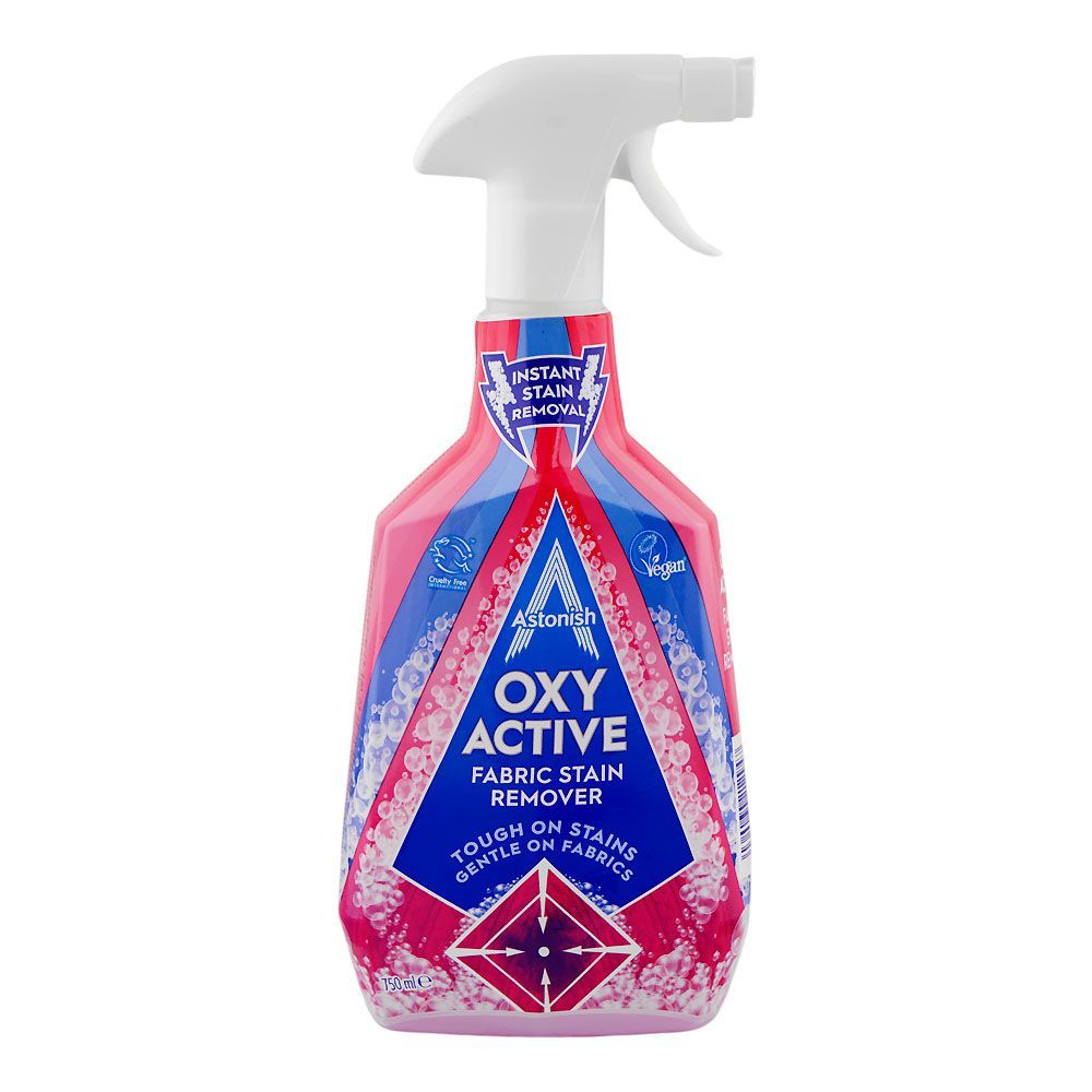 Astonish Oxy Active Fabric Stain Remover Pink Blossom Trigger Spray, 750ml