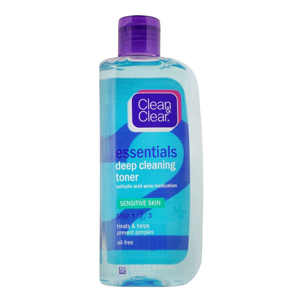 Buy Clean & Clear Essentials Deep Cleaning Toner Sensitive, 240ml ...