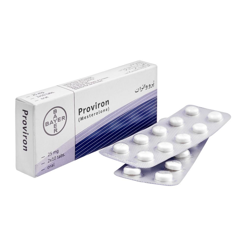 Order Bayer Pharmaceuticals Proviron Tablet, 25mg, 20-Pack Online at ...