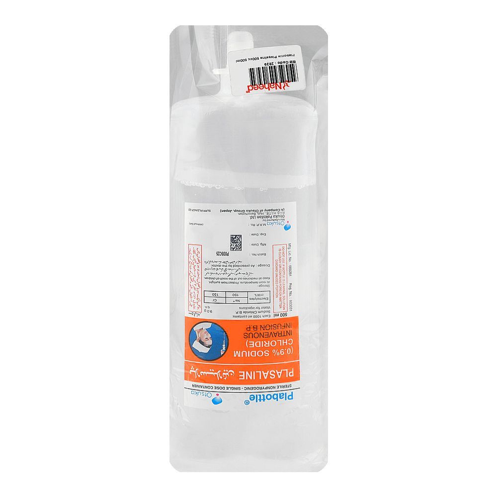 Otsuka Pharmaceutical Plabottle Plasaline 500cc, 500ml