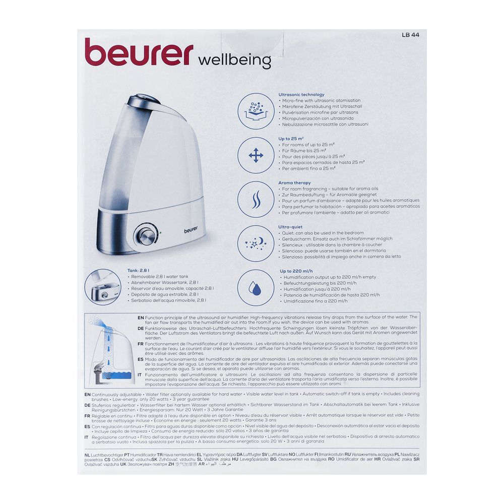 Buy Beurer Air Humidifier, LB 44 Online at Special Price in Pakistan ...