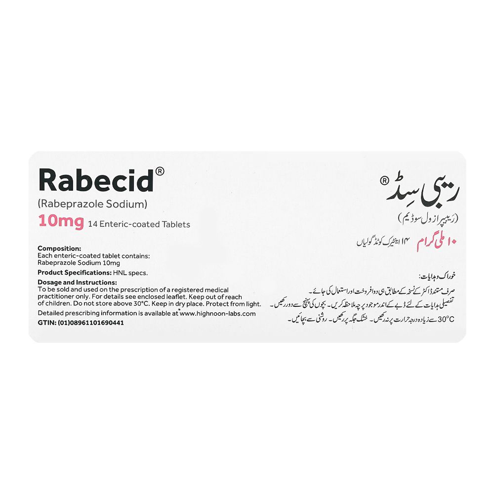 Highnoon Laboratories Rabecid Tablet, 10mg, 14-Pack