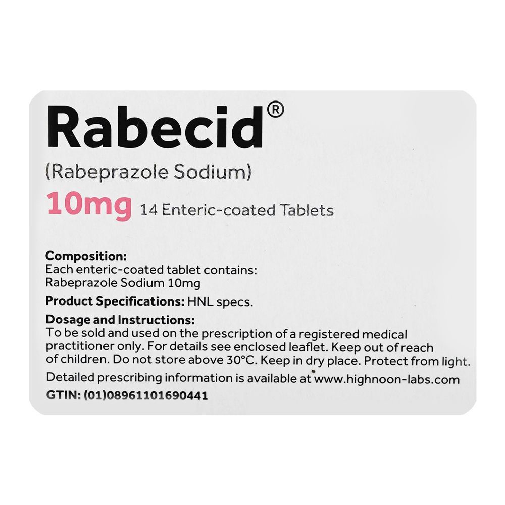 Highnoon Laboratories Rabecid Tablet, 10mg, 14-Pack