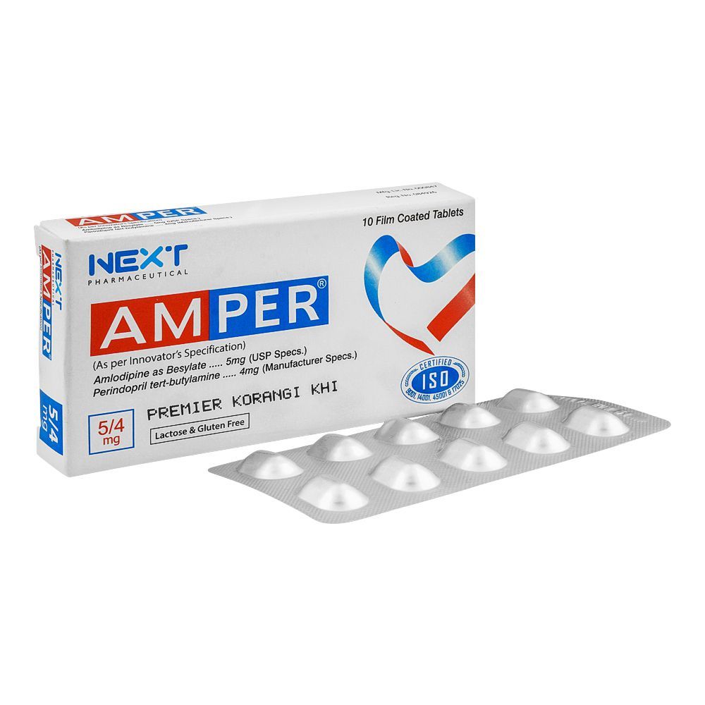 Buy Next Pharmaceuticals Amper Tablet, 5mg/4mg, 10-Pack Online at ...