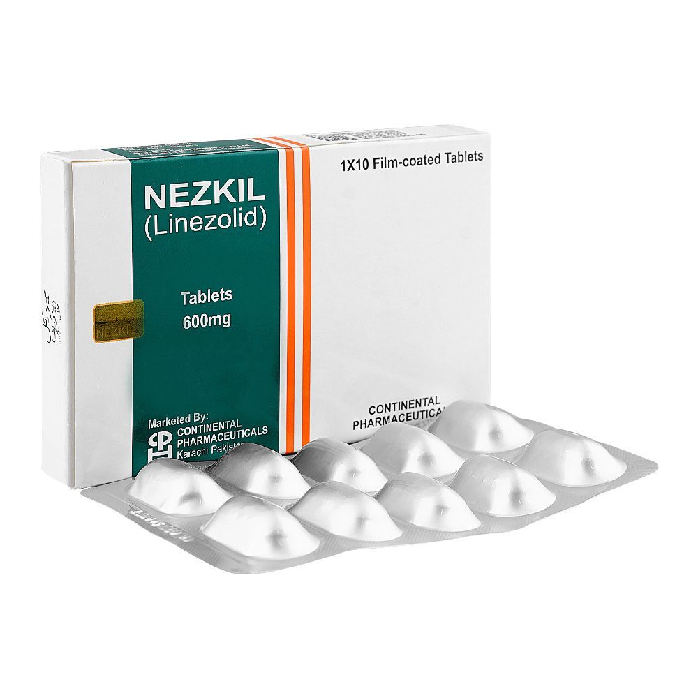 Continental Pharmaceuticals Nezkil Tablet, 600mg, 10-Pack
