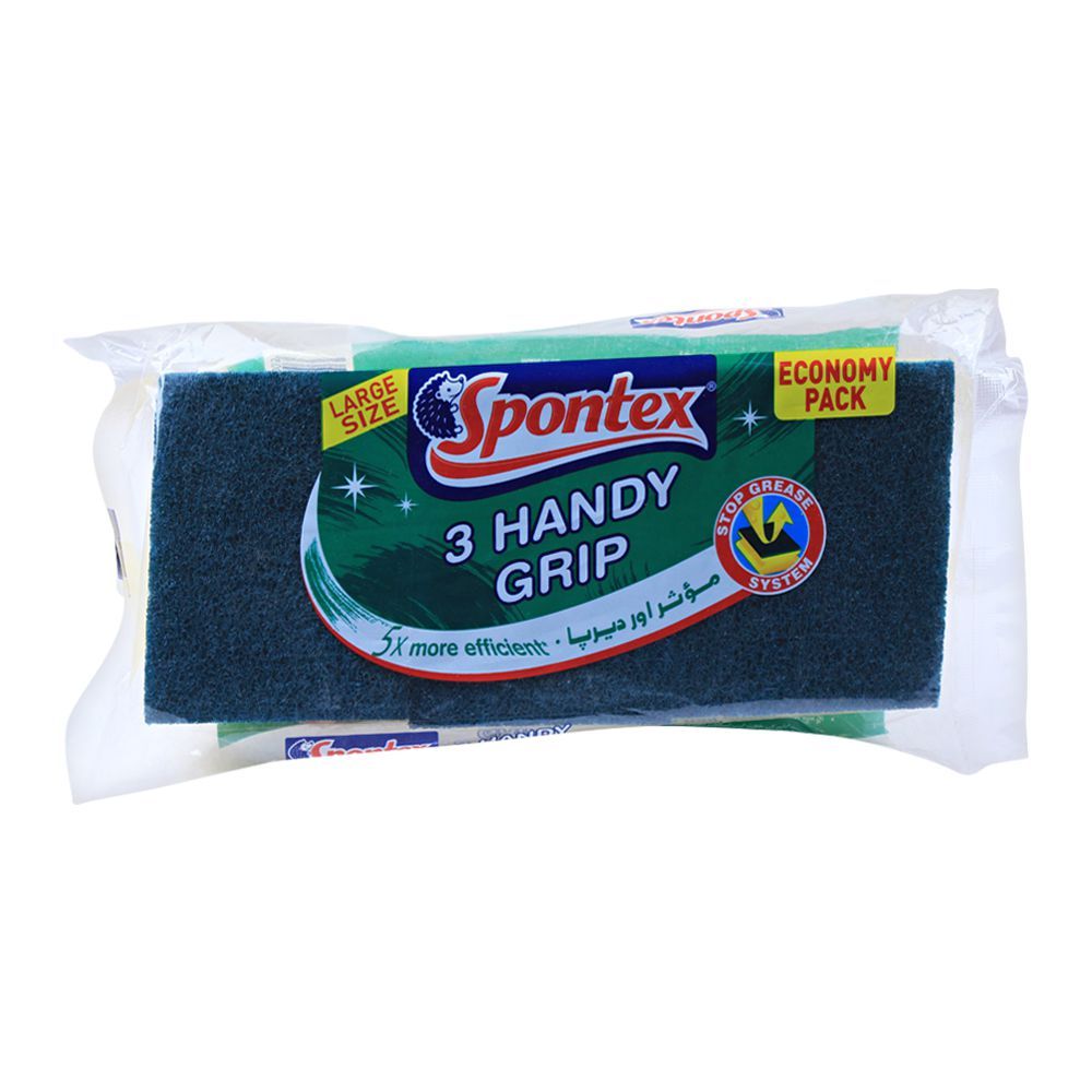 Purchase Spontex Handy Grip Scourers, Large Size, 3-Pack Online at ...