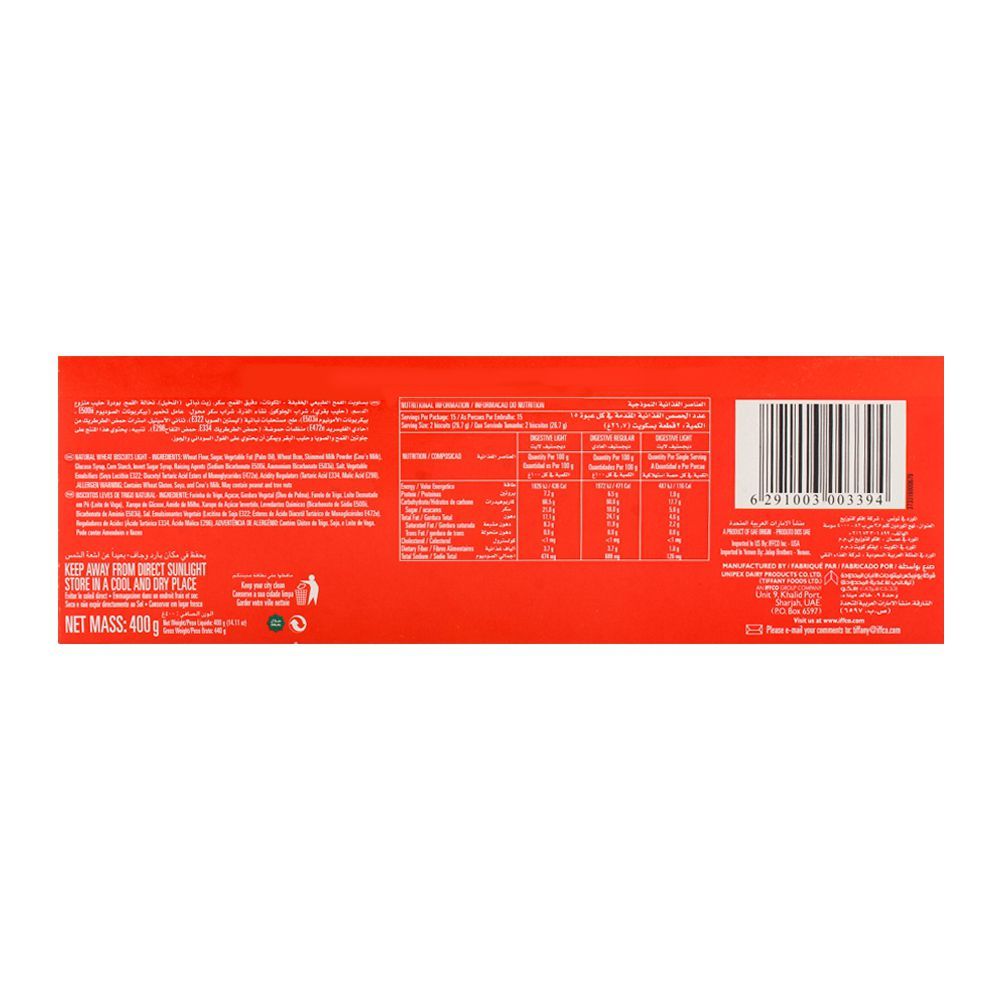 Buy Tiffany Digestive Light Biscuit 520gm Online at Special Price in ...