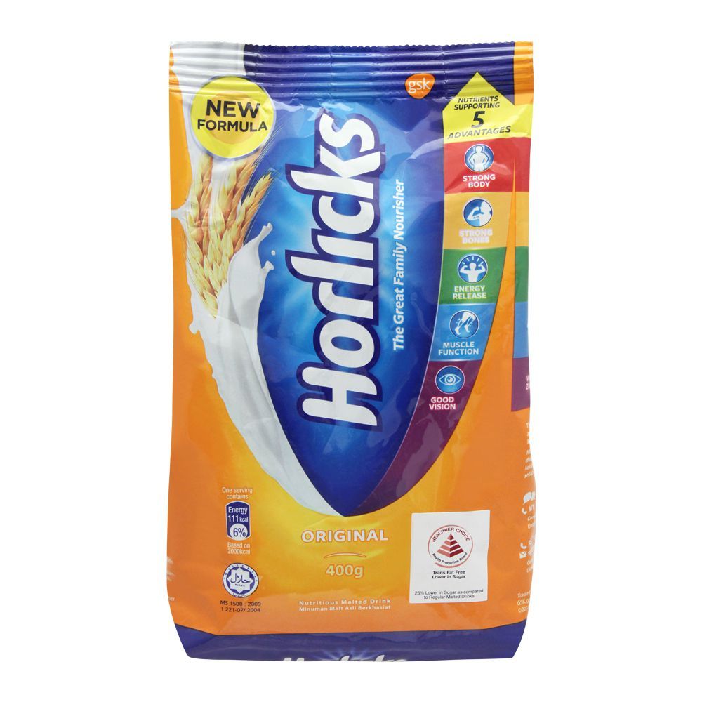 Buy Horlicks Original Malted Drink, Pouch, 400g Online at Special Price ...