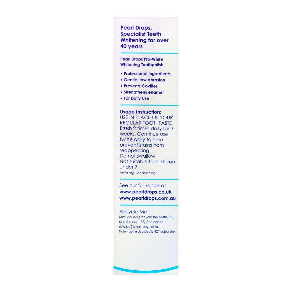 Purchase Pearl Drops Daily Whitening Pro-White Toothpaste, 50ml Online ...