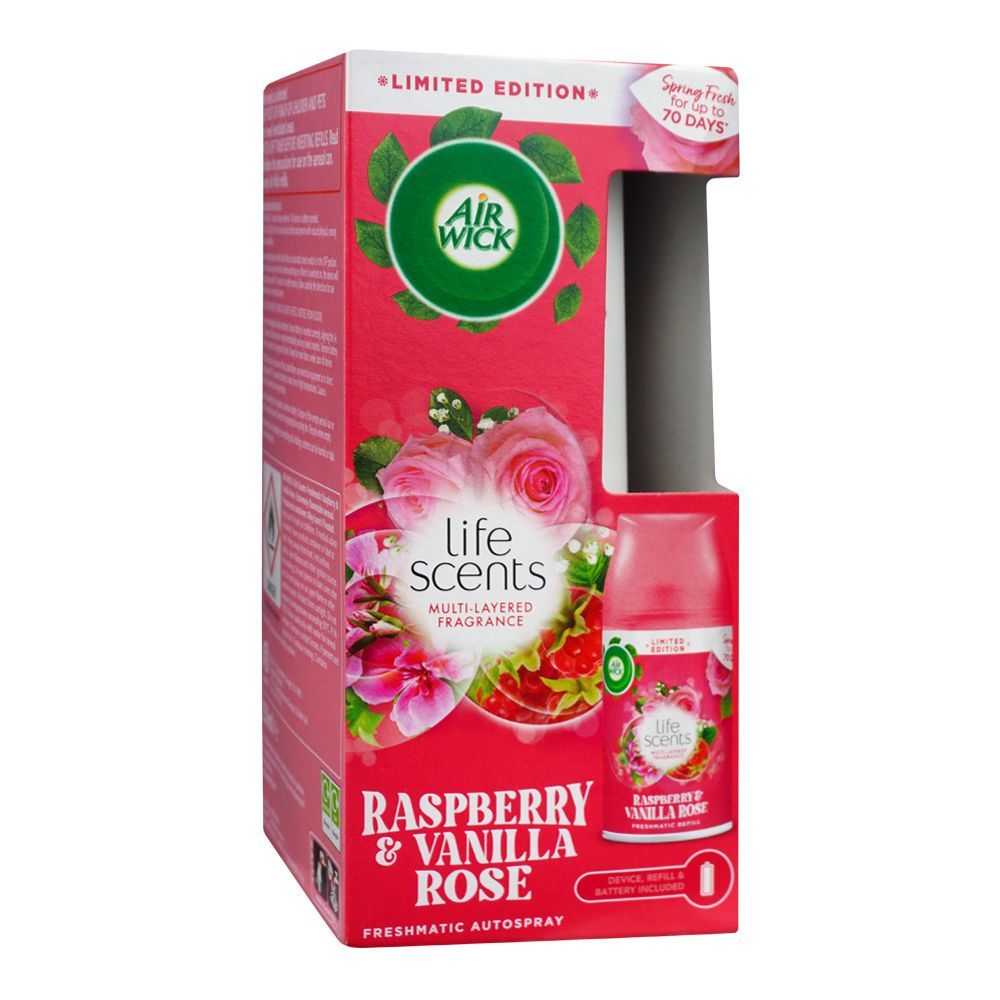 Order Airwick Life Scents Raspberry & Vanilla Automatic Spray, Refill ...
