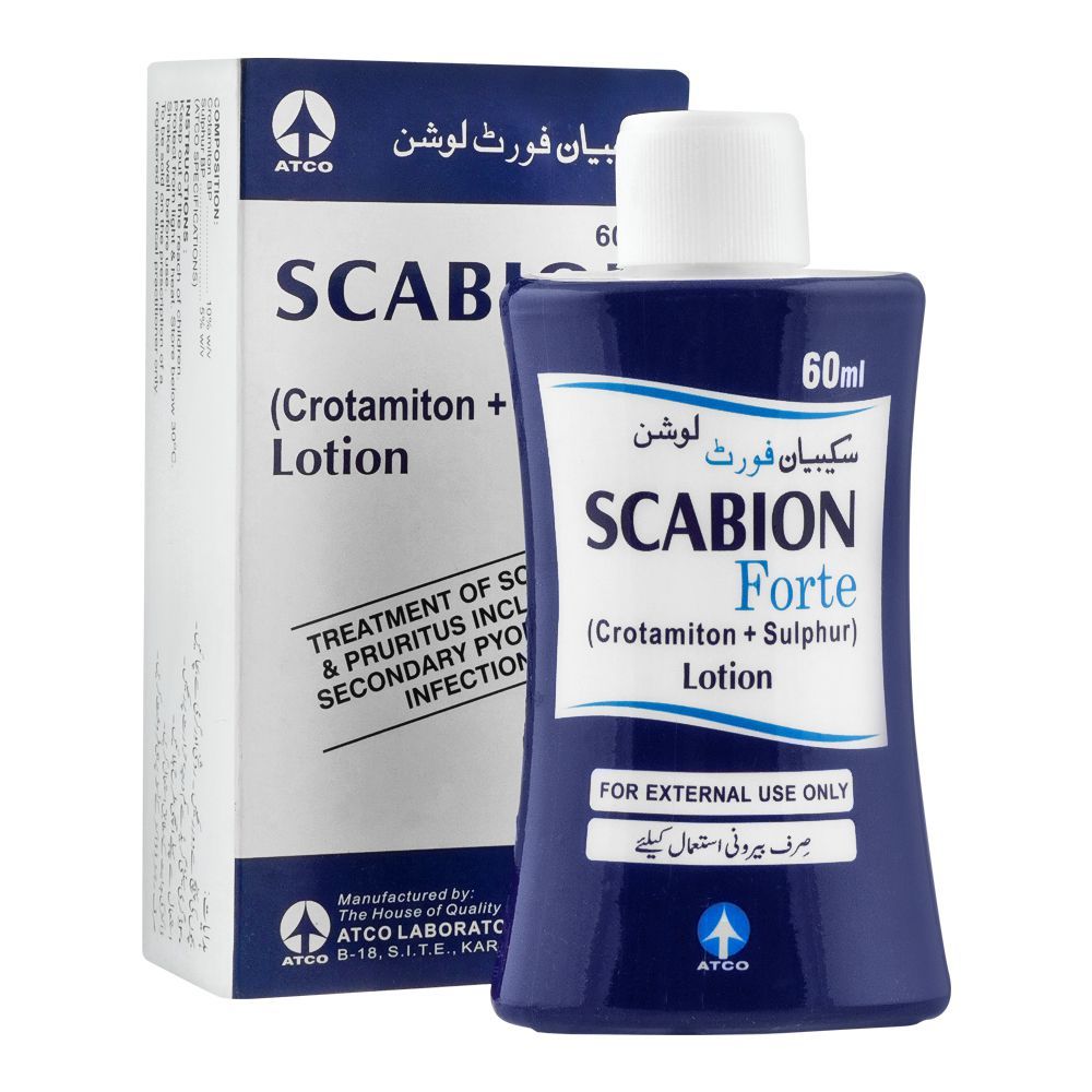 Order ATCO Laboratories Scabion Forte Lotion, 60ml Online at Special Price in Pakistan - Naheed.pk