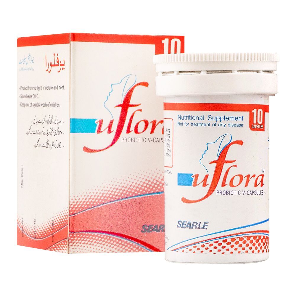 Purchase Searle Uflora Probiotic V-Capsules, 10-Pack Online at Special Price in Pakistan - Naheed.pk