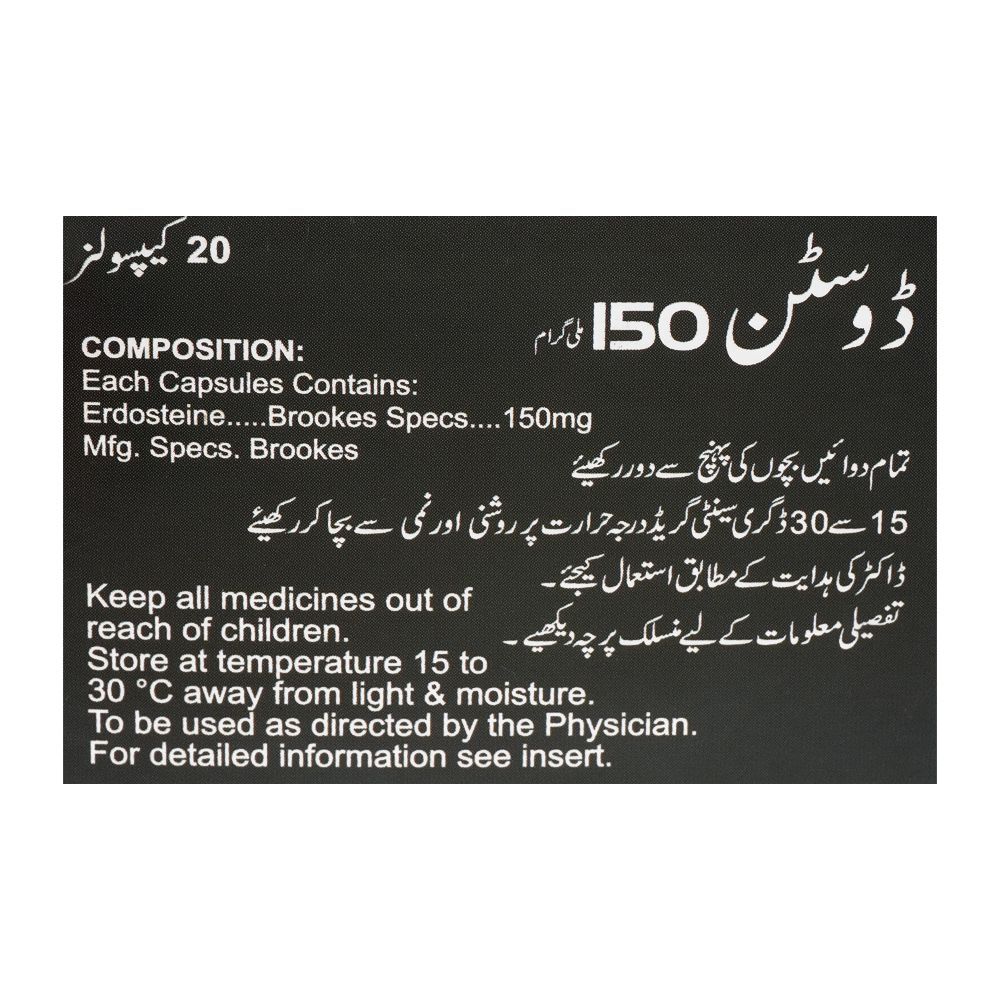 Order Brookes Pharma Dostin Capsule, 150mg, 20-Pack Online at Special ...