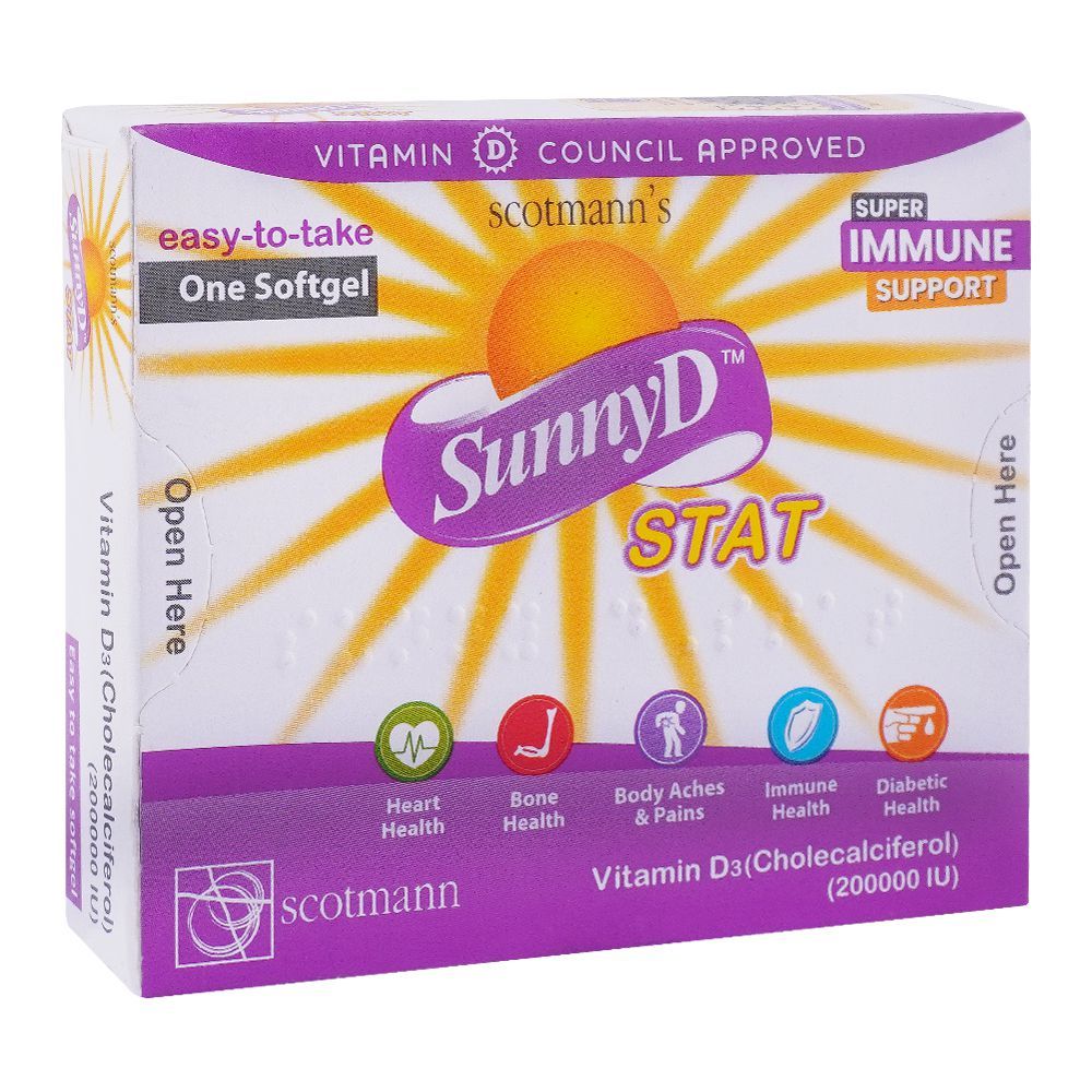 Buy Scotmann Pharmaceuticals Sunny-D 200000 IU Stat Capsule Online at Best Price in Pakistan ...