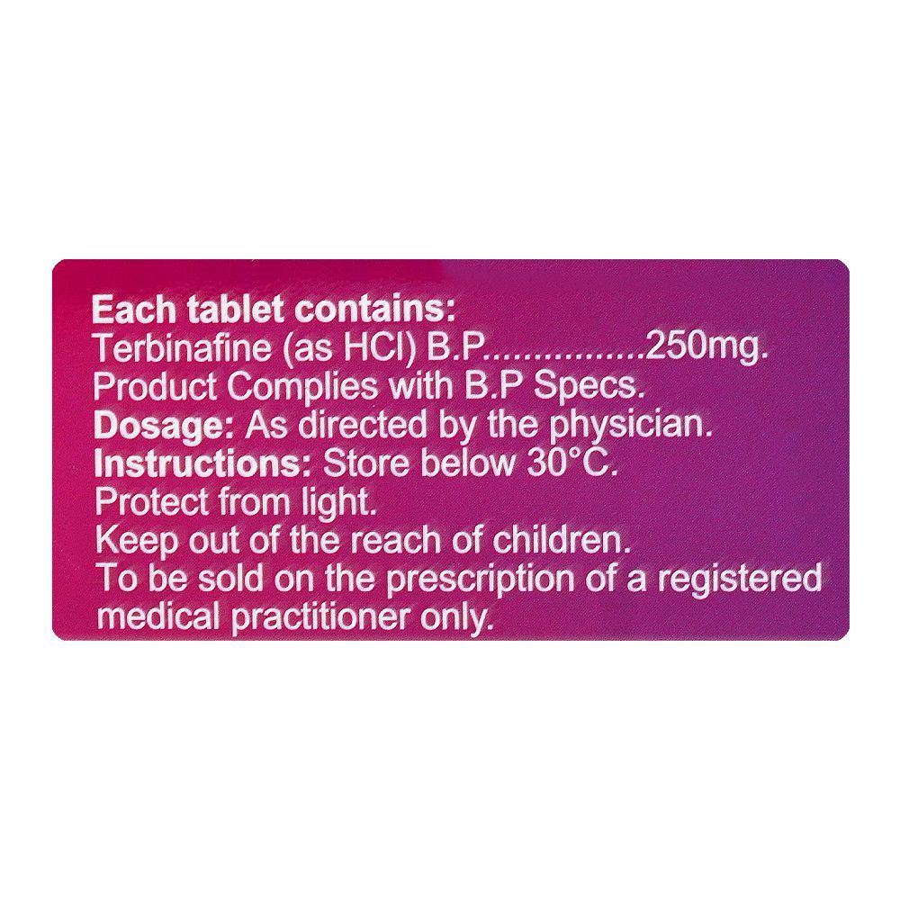 Saffron Pharmaceuticals Terbisil Tablet, 250gm, 10-Pack
