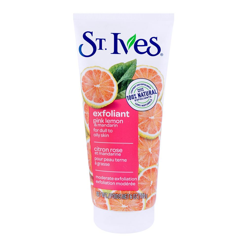 St.Ives Exfoliant Pink Lemon & Mandarin Scrub, For Dull Skin, 170g