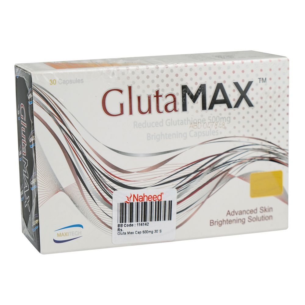 Maxitech Gluta Max Capsules, 500mg, 30-Pack
