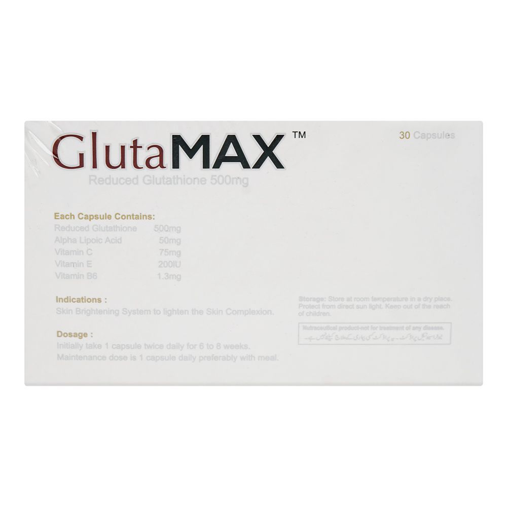 Maxitech Gluta Max Capsules, 500mg, 30-Pack