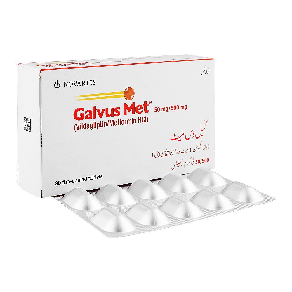 Novartis Pharmaceuticals Galvus Met Tablet, 50mg/500mg, 30-Pack