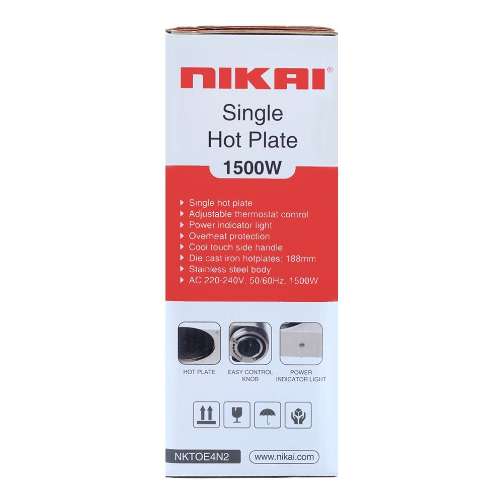 Buy Nikai Electric Single Hotplate, 1200W, NKTOW4N2 Online at Special ...