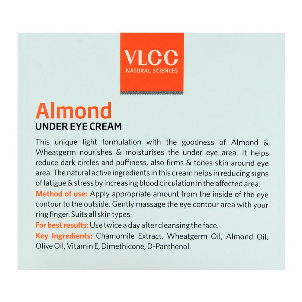 Purchase VLCC Natural Sciences Almond Under Eye Cream 15g Online at ...