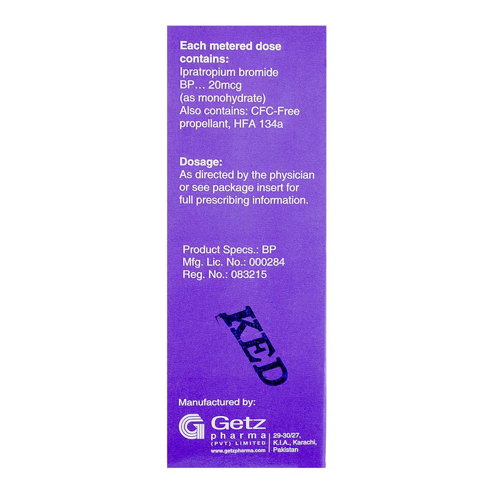 Purchase Getz Pharma Optra HFA Inhaler, 20mcg, 200 Metered Doses Online ...
