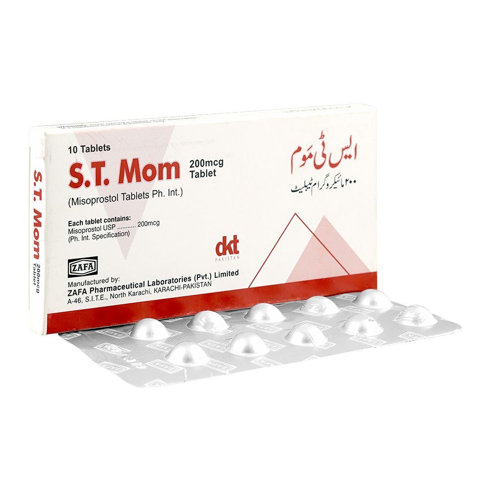 Zafa Pharmaceuticals S.T.Mom Tablet, 200mcg, 10-Pack