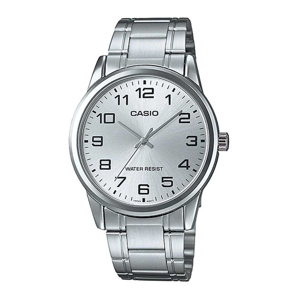 Casio Men's Classic Analog Watch With Round Silver Dial & Stainless ...