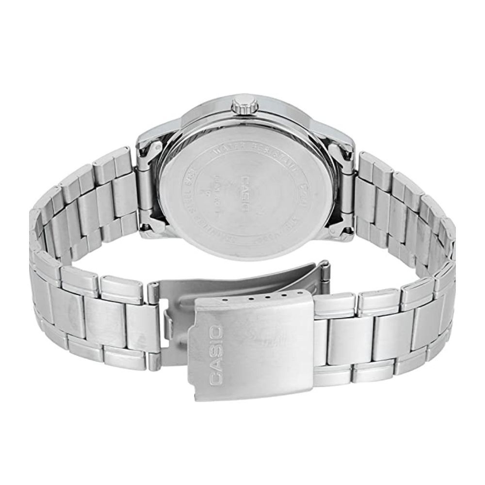 Casio Men's Classic Analog Watch With Round Silver Dial & Stainless ...