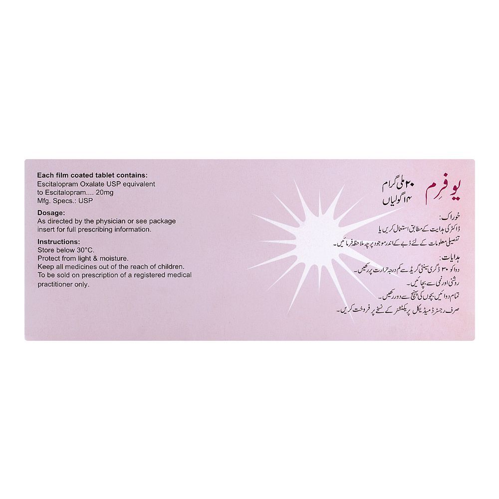 Order High-Q Pharmaceuticals Ufrim Tablet, 20mg, 14-Pack Online at Best ...