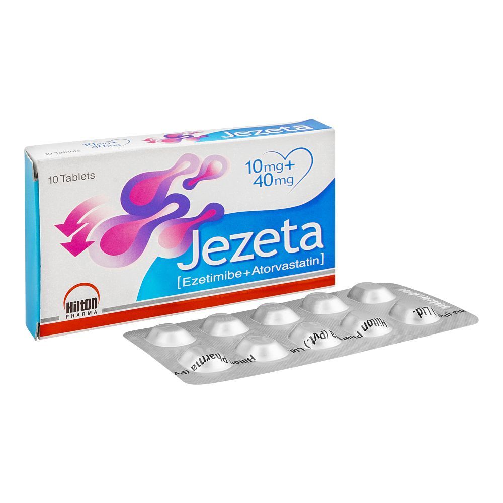 Buy Hilton Pharma Jezeta Tablet, 10mg+40mg, 10-Pack Online at Special ...
