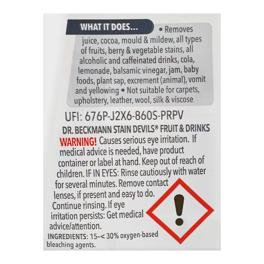 Dr. Beckmann Stain Devils Tea + Red Wine + Fruit & Juice 50ml