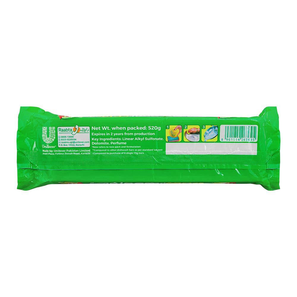 Purchase Vim Lemon & Salt Long Bar Dish Wash, 520g Online at Best Price ...